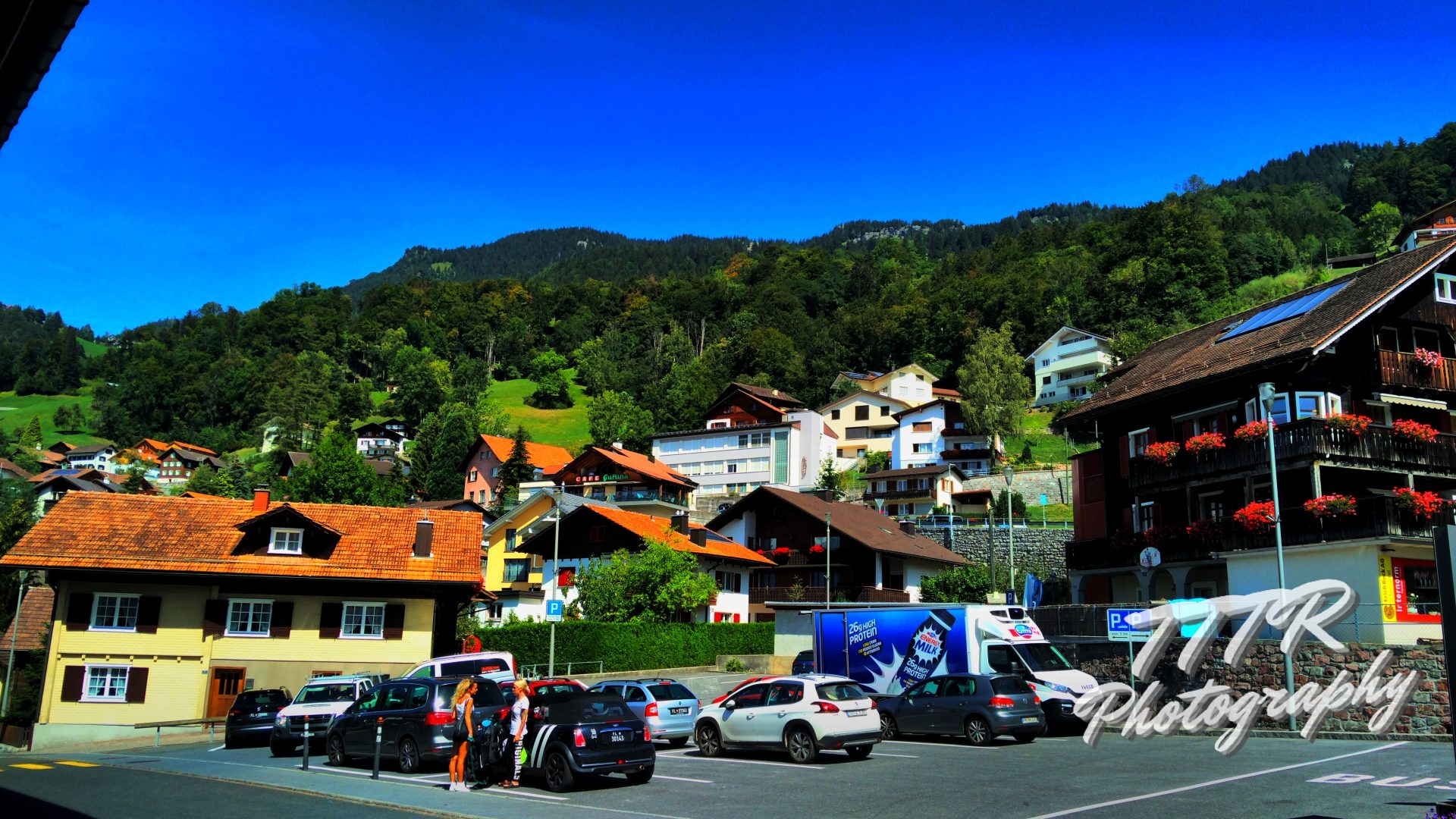 Triesenberg, Liechtenstein - Beginning the ascent of the country